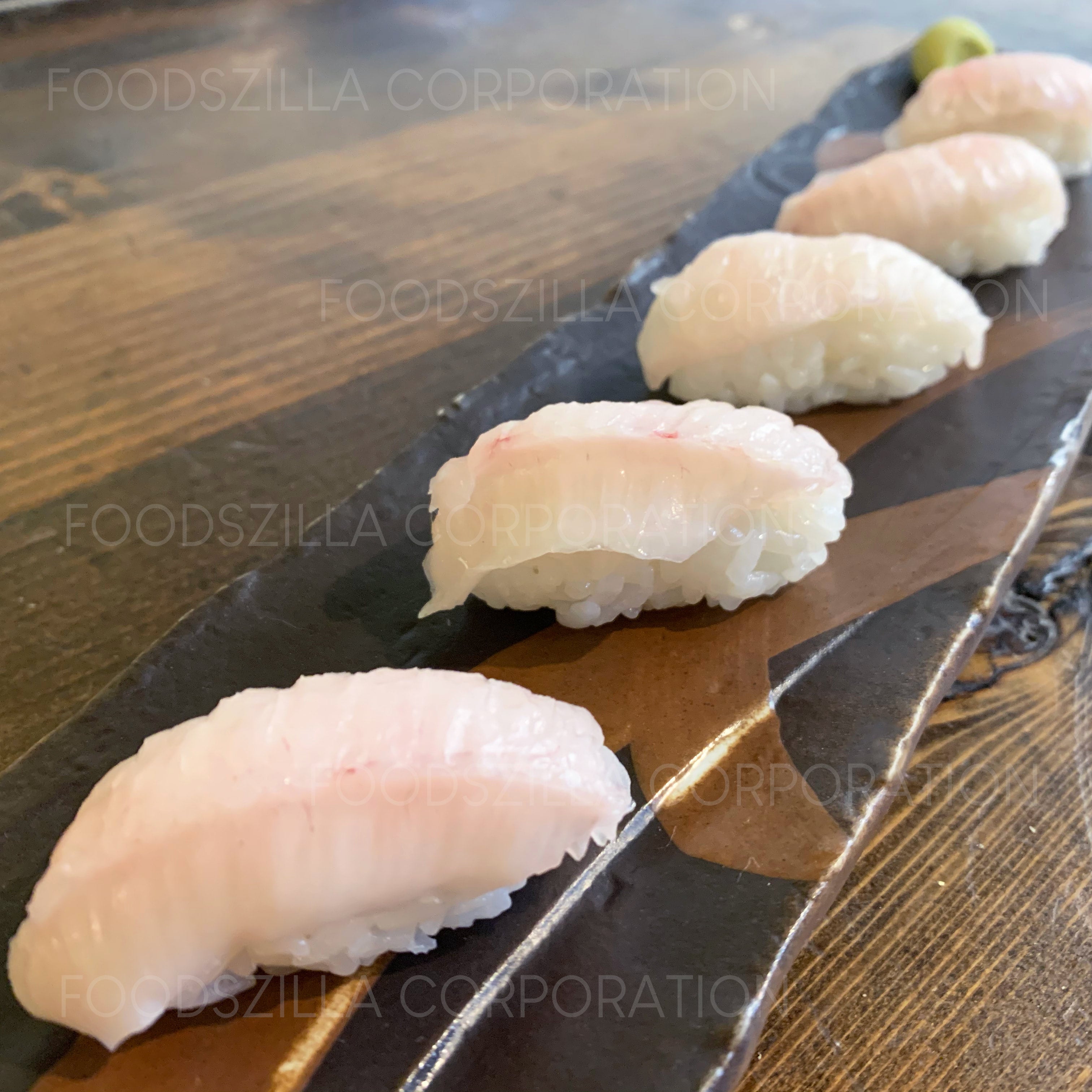 halibut sushi